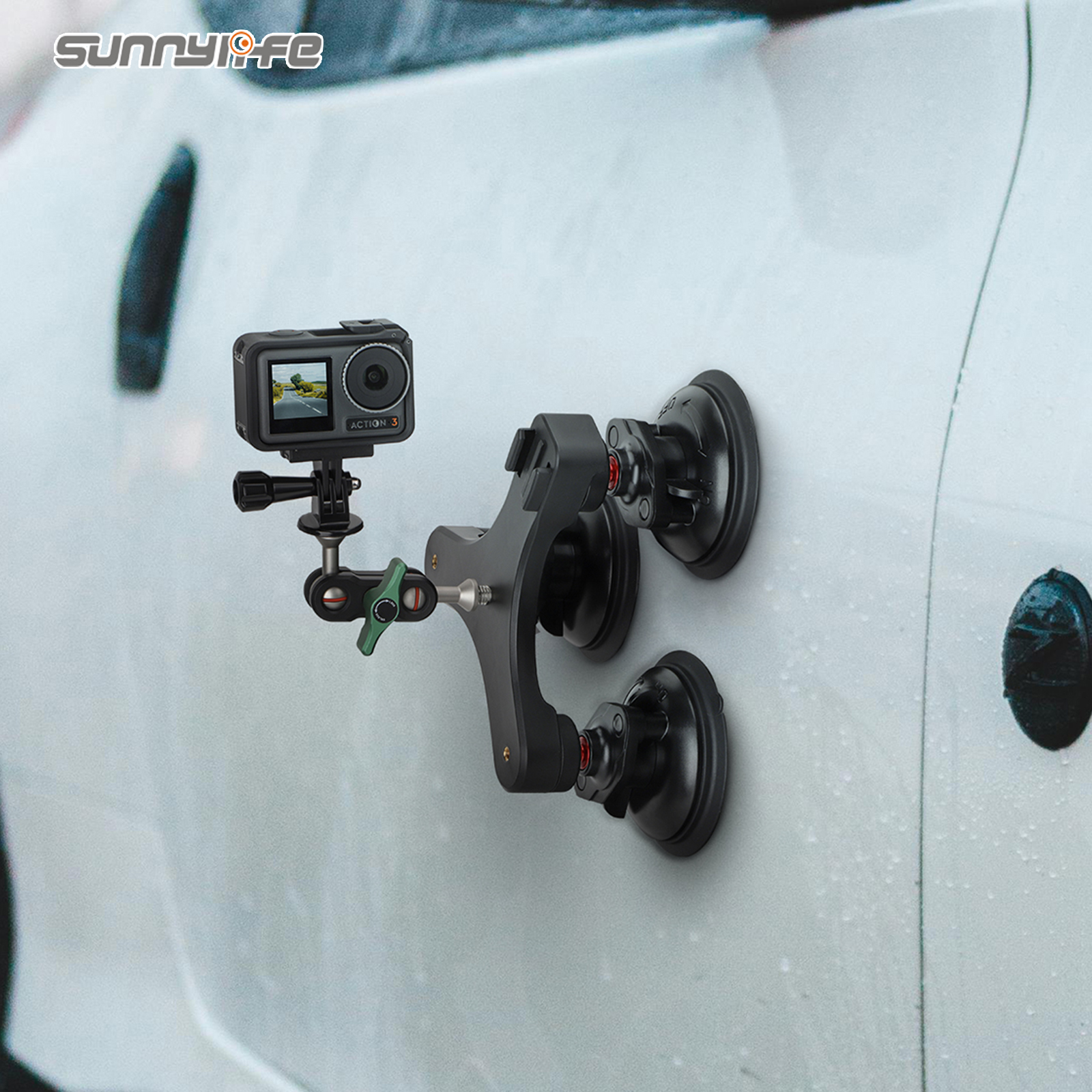 Sunnylife Triple Suction Cup Camera Mount Car Holder Window Windshield ...
