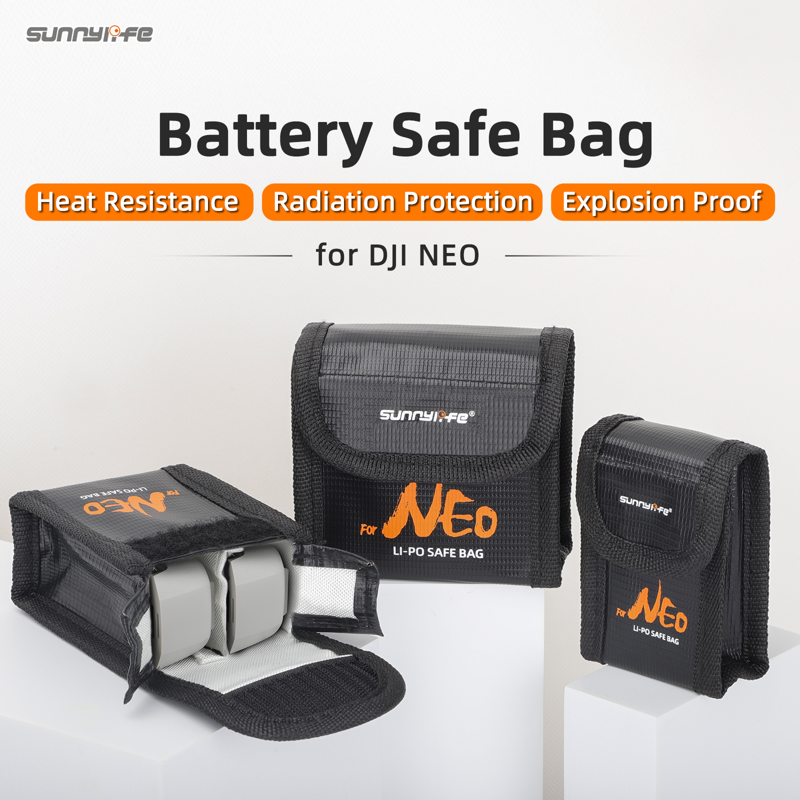 Sunnylife LiPo Safe Bag Explosion-proof Protective Battery Storage Bag ...
