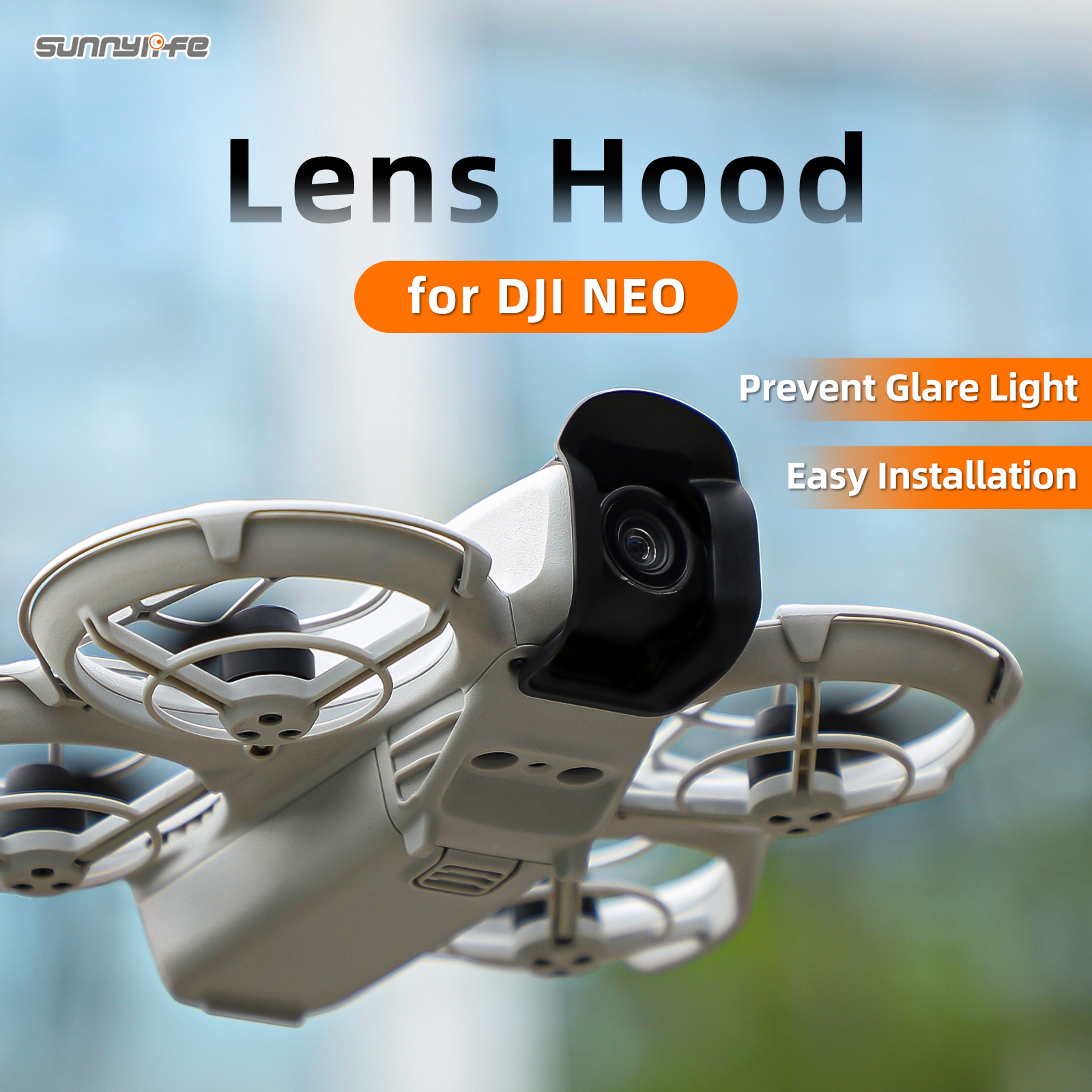 Sunnylife Lens Hood Anti-glare Lens Cover Sunhood Gimbal Protective Cap ...