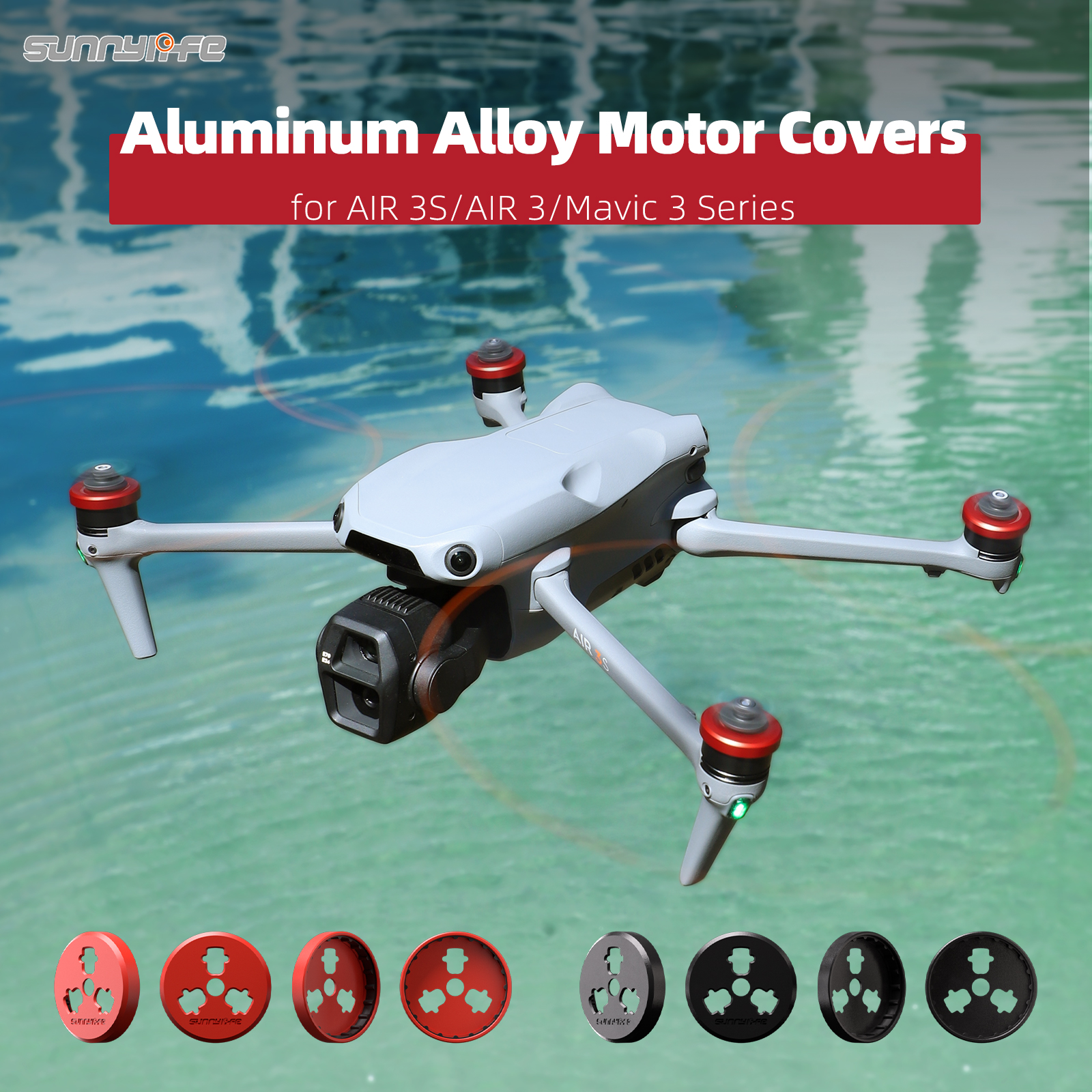 Sunnylife Motor Protective Cover Scratchproof Aluminum Alloy Motor Caps ...