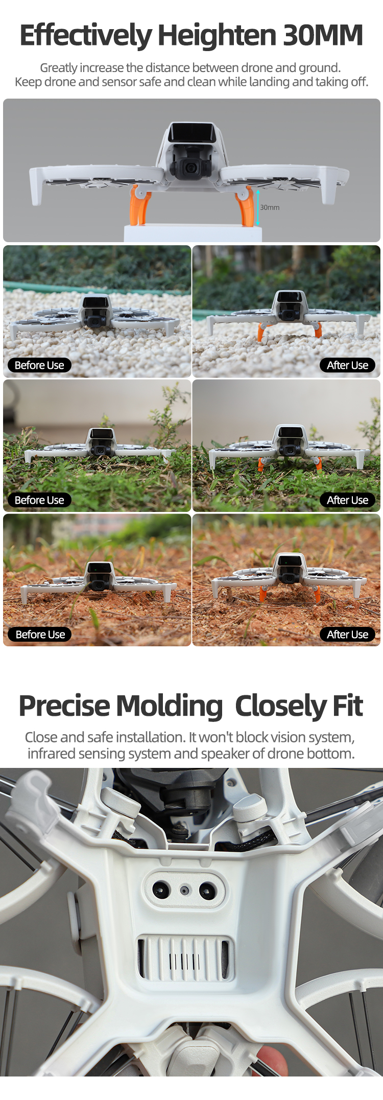 Sunnylife Spider Landing Gear Extensions Heightened Gears Support Leg ...