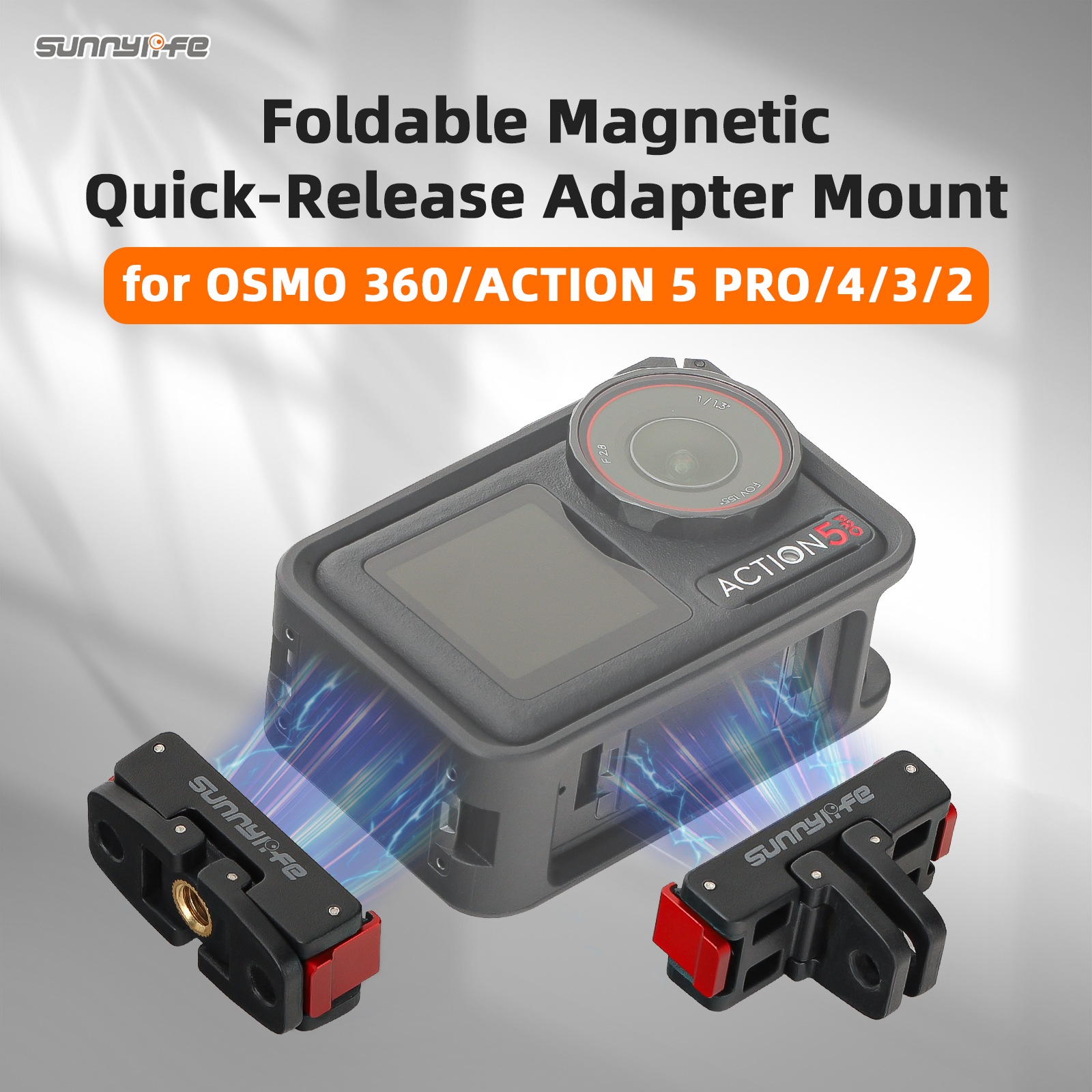 Sunnylife Foldable Magnetic Quick Release Mount Action Camera Selfie ...