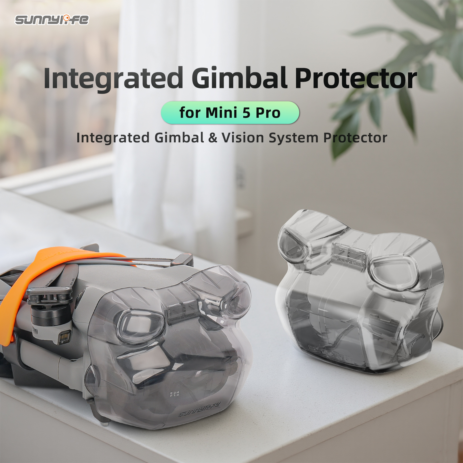 Sunnylife Integrated Gimbal Protector Cover Transparent Lens Cap Vision ...