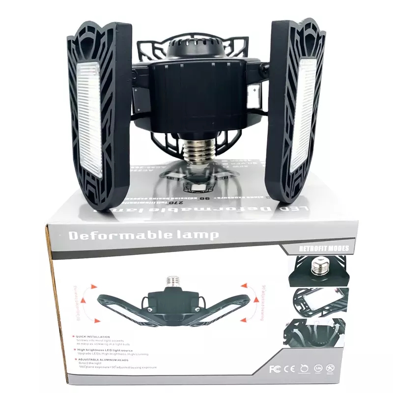 ABS And aluminium main material Deformable garage led lamp ceiling ...