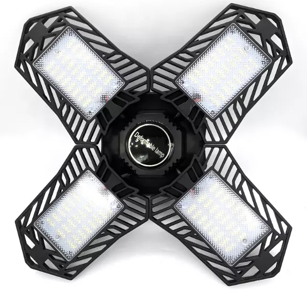 ABS And aluminium main material Deformable garage led lamp ceiling ...