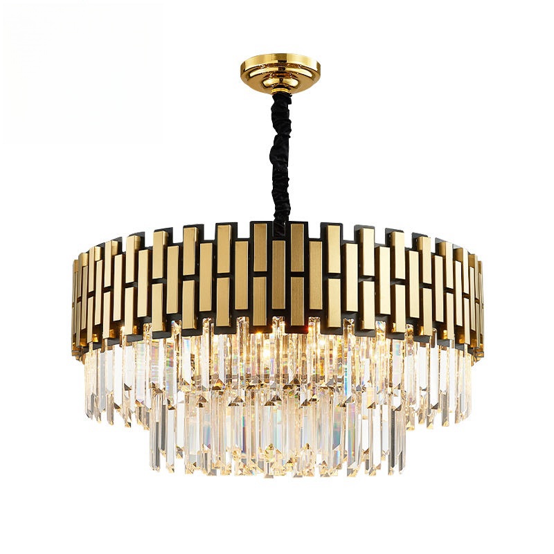 OEM ODM Modern Home Decorating Big Hanging Led Crystal Chandeliers Pendant Lights for Lobby ...