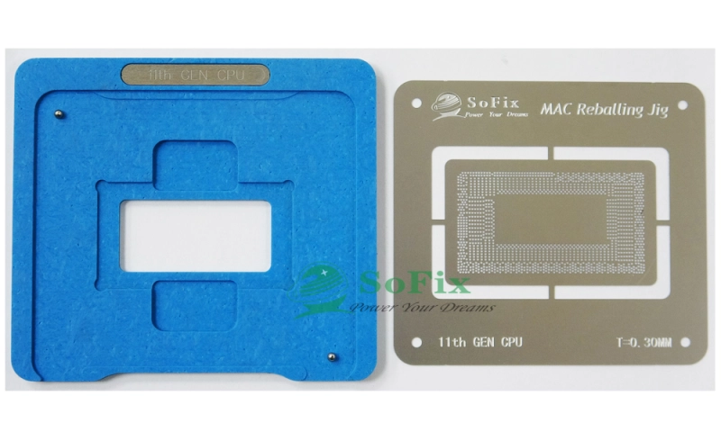 Inter CPU Reballing Jig with Stencil ,2013-2020 CPU BGA Reballing Kit