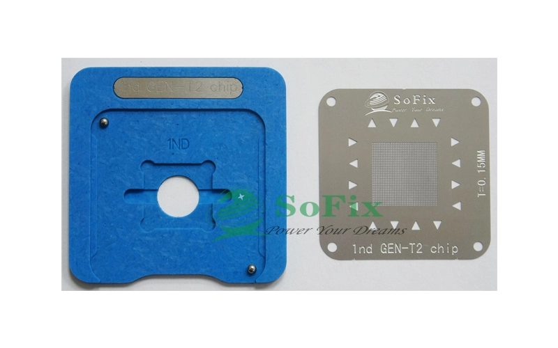 T2 chip reballing Jig with Stencil,SoC H9M BGA Reballing Kit