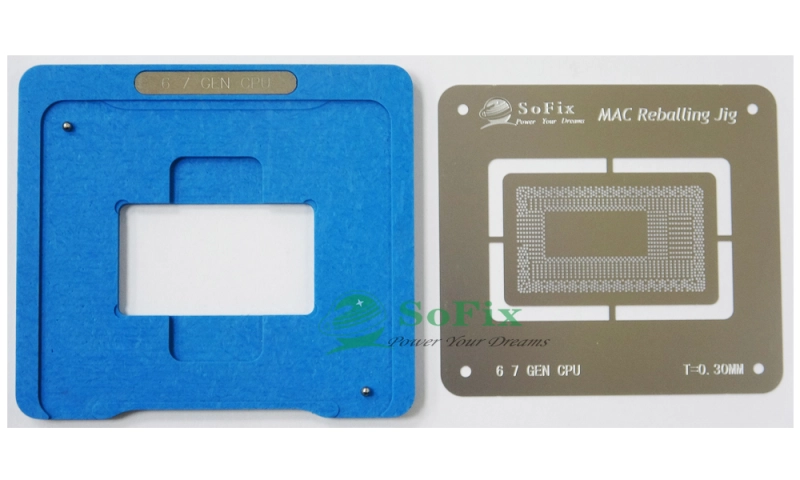 Inter CPU Reballing Jig with Stencil ,2013-2020 CPU BGA Reballing Kit