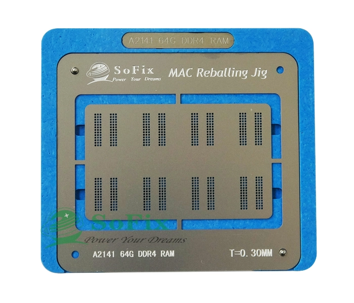 2010-2020 RAM Reballing Jig with Stencil ,Memory BGA Reballing Kit