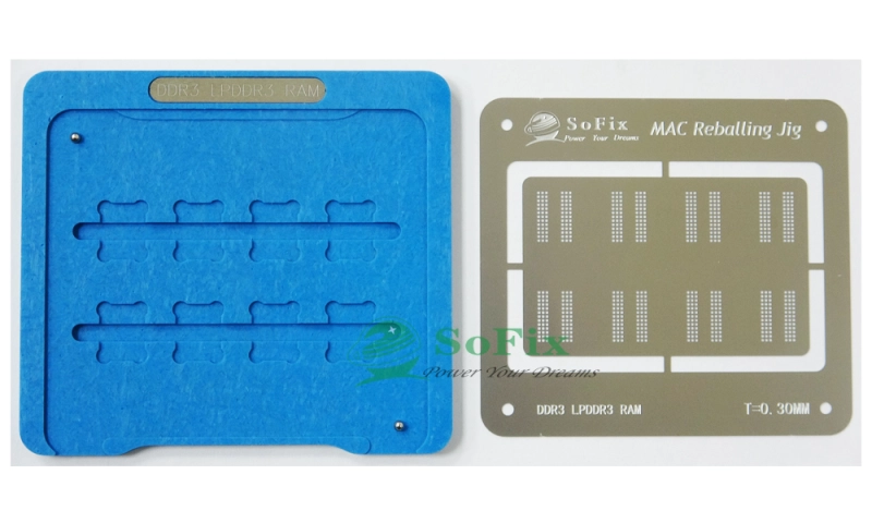 2010-2020 RAM Reballing Jig with Stencil ,Memory BGA Reballing Kit