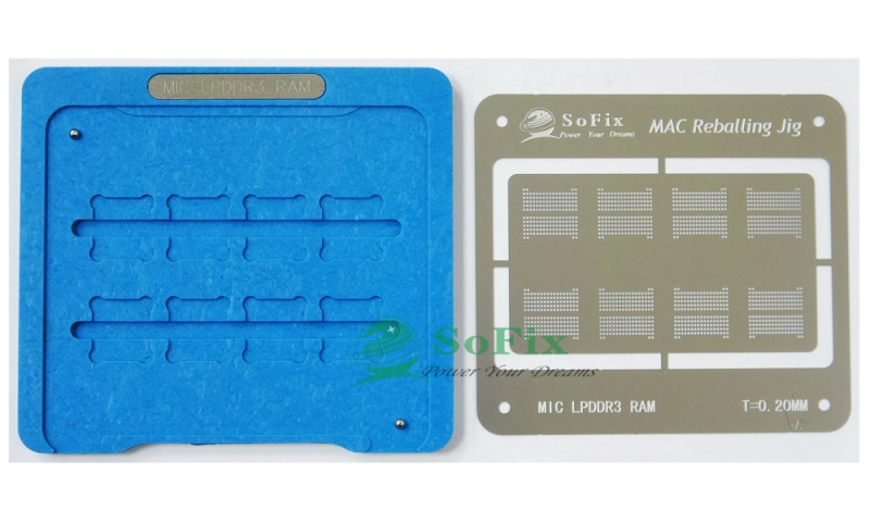 2010-2020 RAM Reballing Jig with Stencil ,Memory BGA Reballing Kit