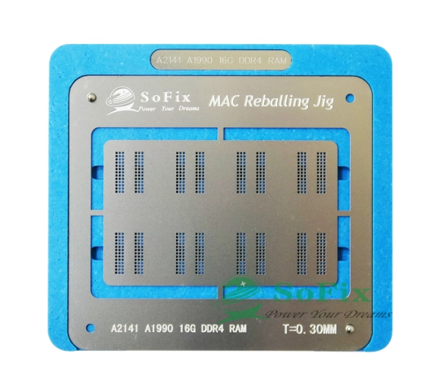 2010-2020 RAM Reballing Jig with Stencil ,Memory BGA Reballing Kit