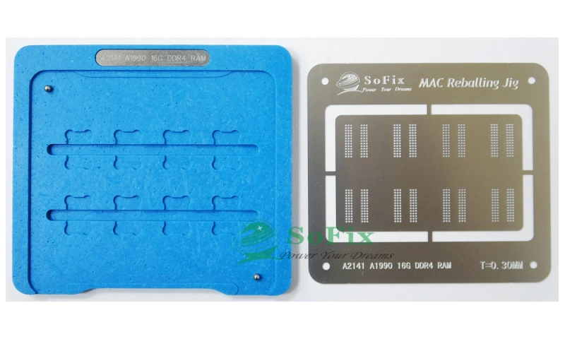 2010-2020 RAM Reballing Jig with Stencil ,Memory BGA Reballing Kit