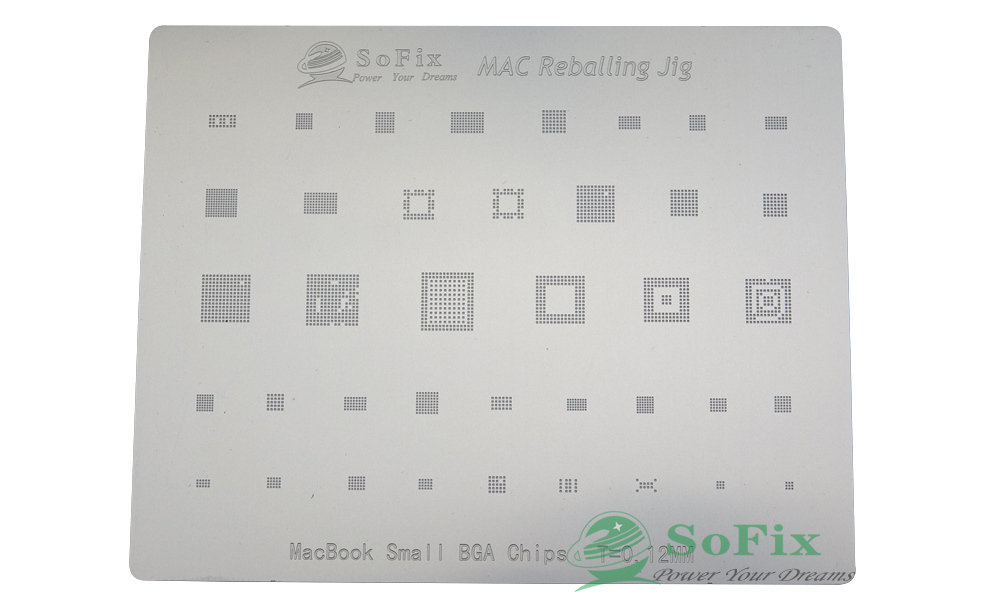 MacBook logic board BGA chip stencil，2016-2022 WIFI,T1,T2,M1,M2,PMU,SMC ...