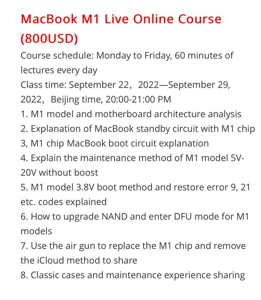 M1 online record video