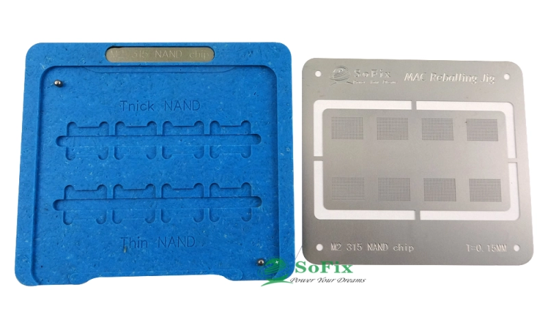 2016-2021 / M2 NAND Reballing Jig with Stencil ,BGA Reballing Kit