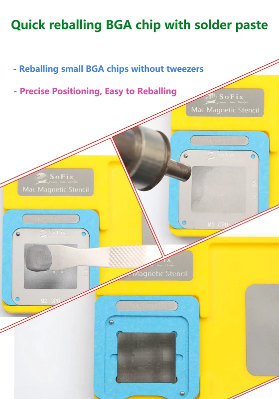 BGA Reballing Magnetic Stencil | CPU | GPU | PCH | Upgrade Kit, S-F304