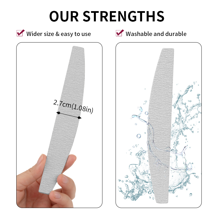 Professional 4 kinds Of Shapes Washable Nail File Boards