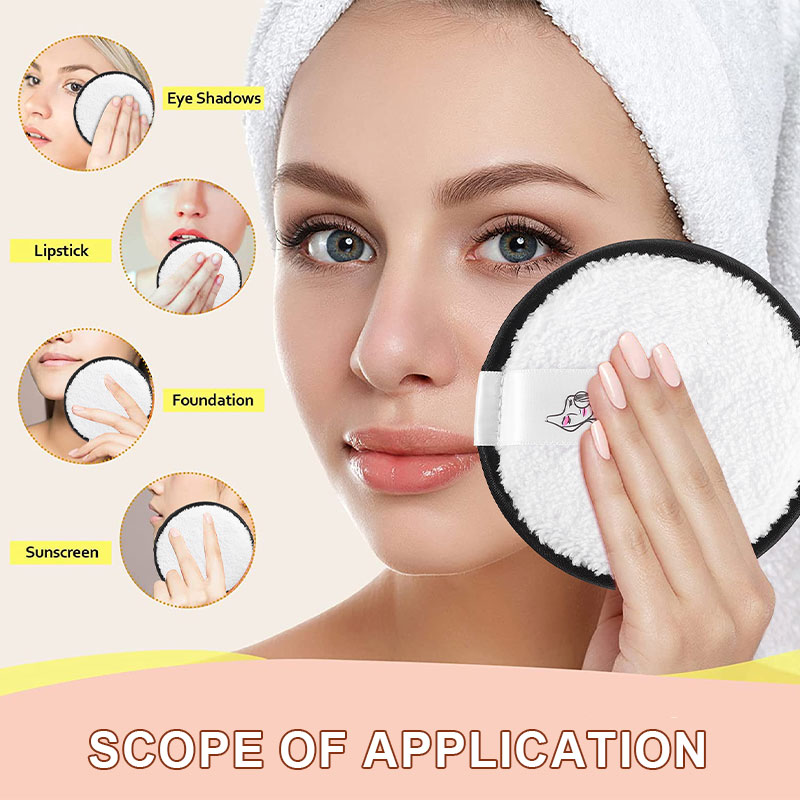Eco-friendly Reusable Facial Makeup Cleansing Pad Set With Headband