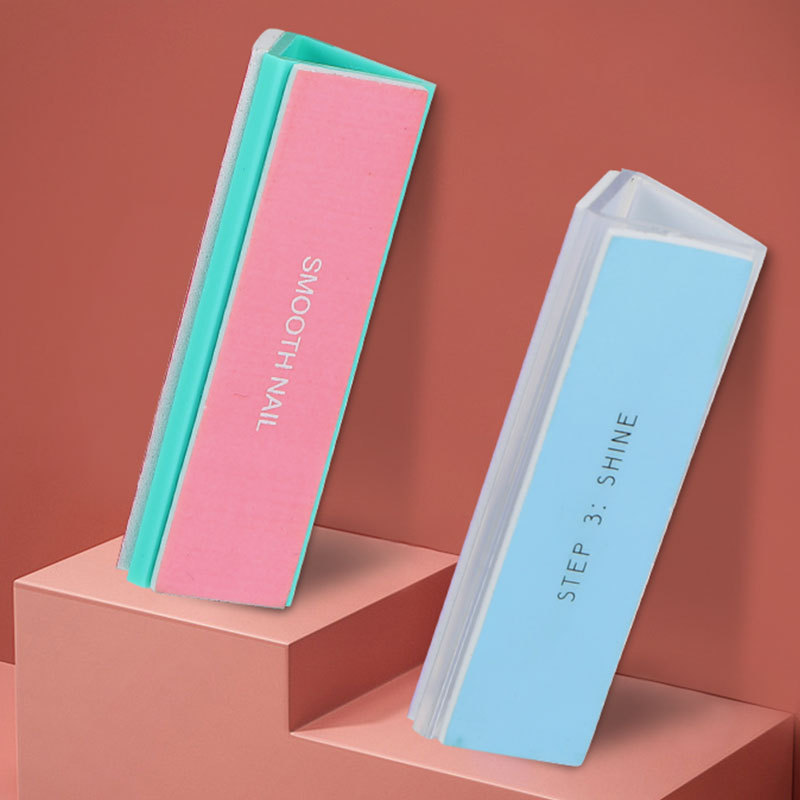 3 Sided Triangle Shaped Nail Buffer for Natural Nails Smooth and Polish ...