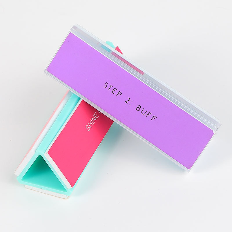 3 Sided Triangle Shaped Nail Buffer for Natural Nails Smooth and Polish ...