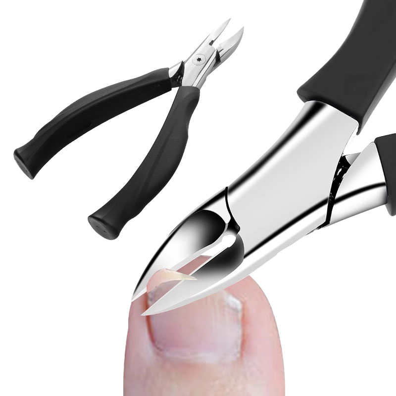 Ingrown Nail Nippers Unique Long Plastic Handle Curved Blade Tool ...