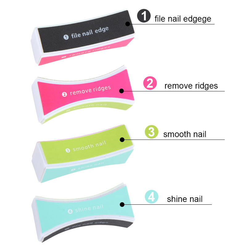 Professional 4 Sides Nail Files And Buffer Blocks For Natural Nails ...