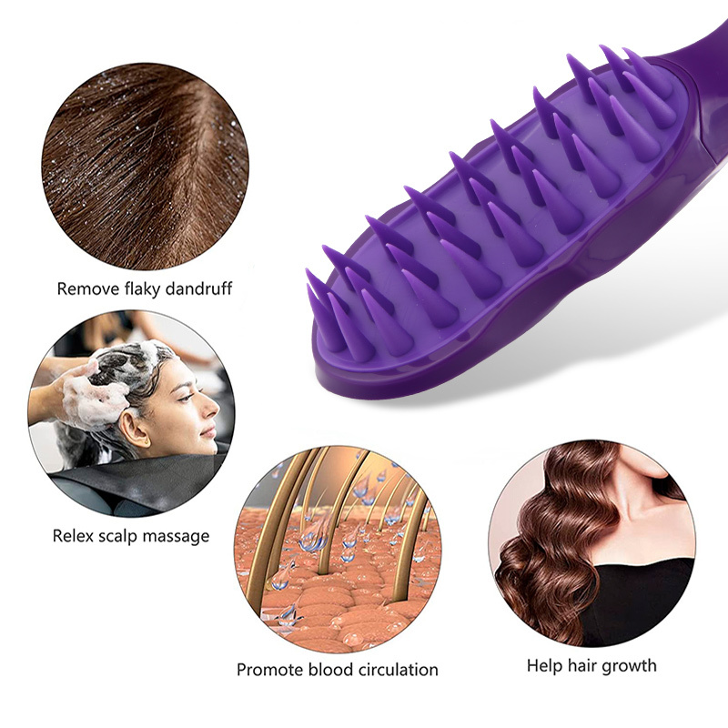 Hair Scalp Massager Shampoo Brush Scalp Exfoliator Dandruff Brush