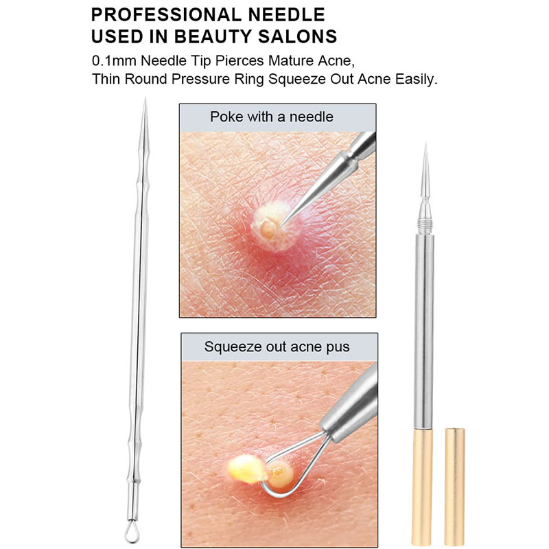 High Quality Stainless Steel Double-Head Blackhead Remover Sticks ...
