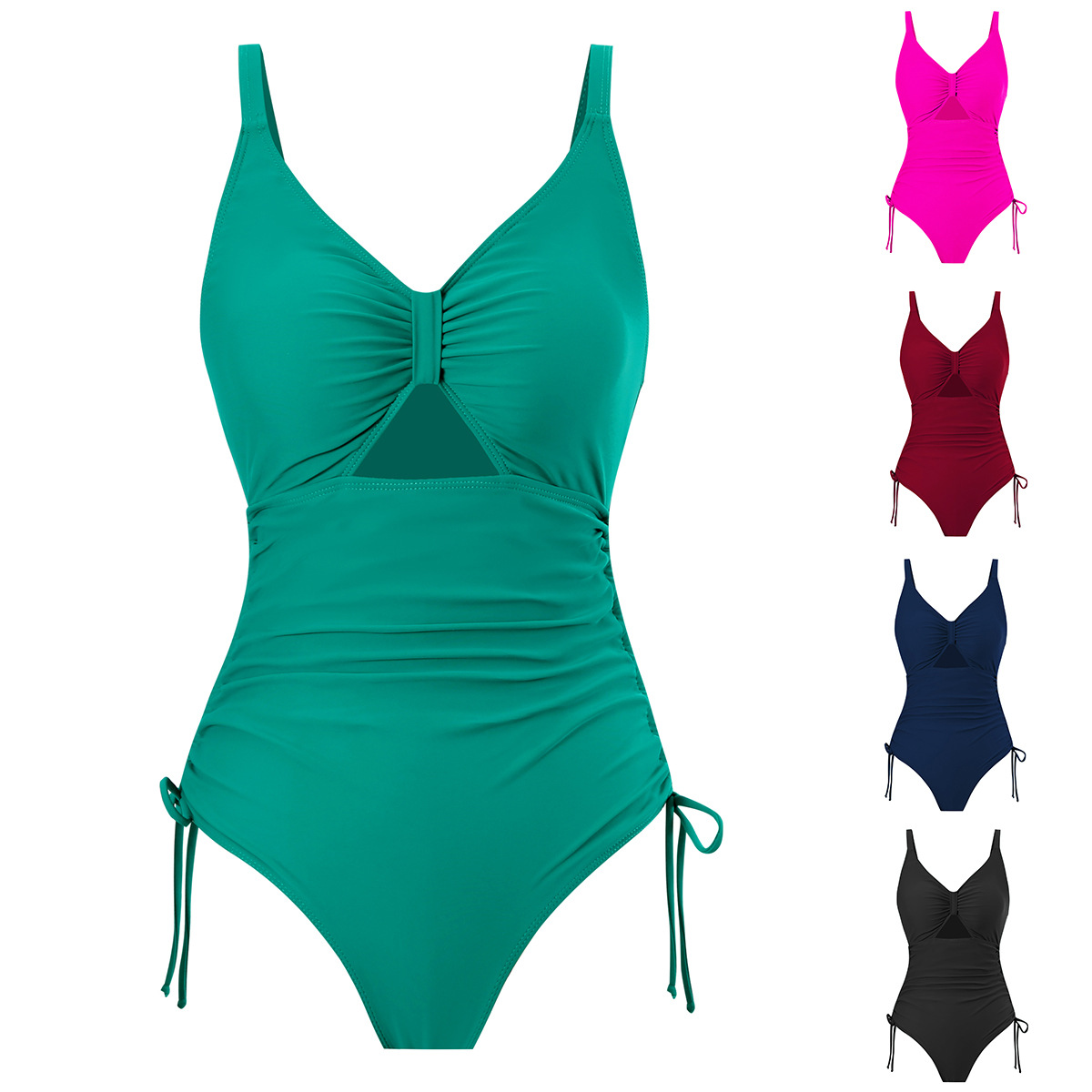 Sexy one piece plain color swimsuit,Beachwear
