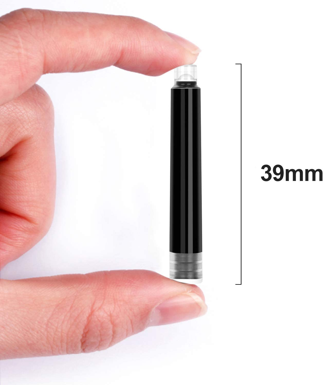 BEILUNER Fountain Pen Set Ink Cartridges Black Color, Value Pack of 24 ...