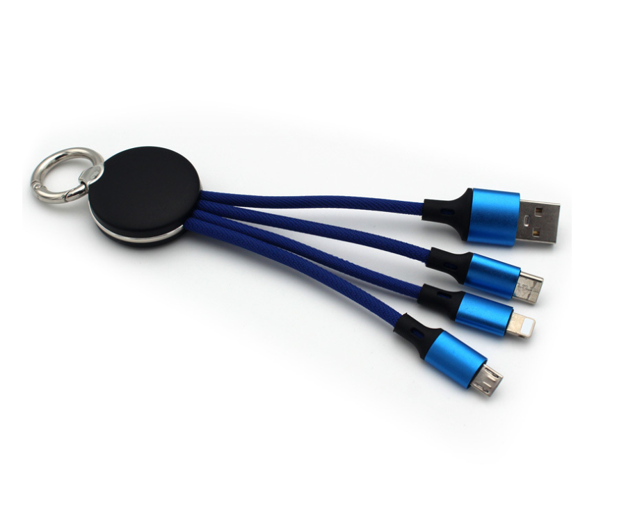 Multi Charging Cable Short, 4 in 1 Multiple USB Fast Charger Cord ...