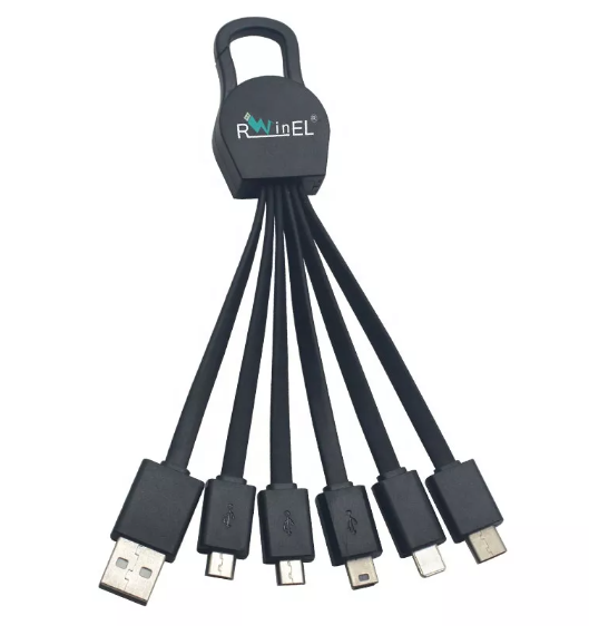 Colorful All in One Android Micro Flat USB Charging Cable With ...