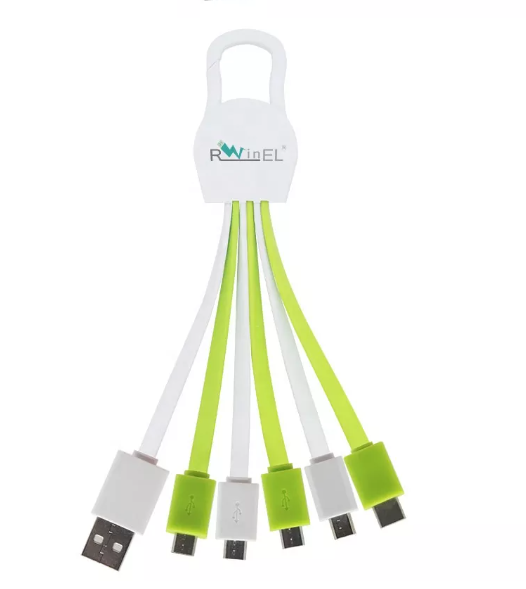 Colorful All in One Android Micro Flat USB Charging Cable With ...
