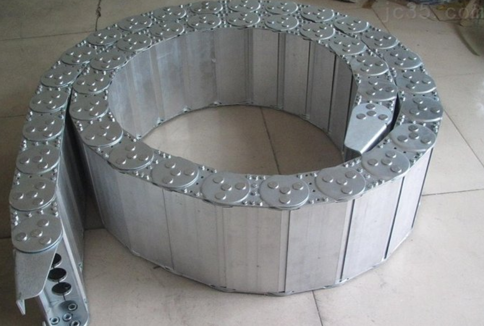 Custom bridge closed aluminum alloy steel drag chain nylon cable ...