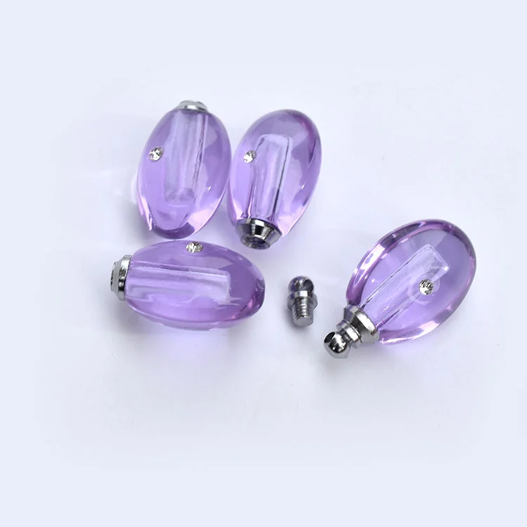 Diamond drop Shape Crystal Vial perfume oil vial pendant crystal ...