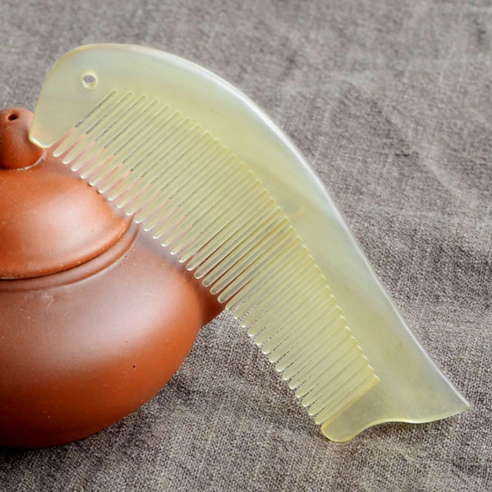 Fish shaped sheep comb,Ox Horn Combs