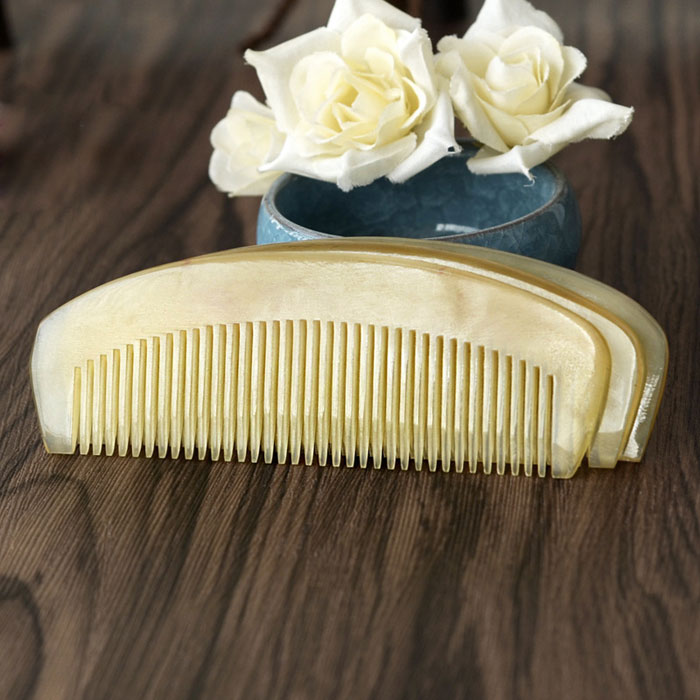 11cm wide style sheep horn comb,Ox Horn Combs