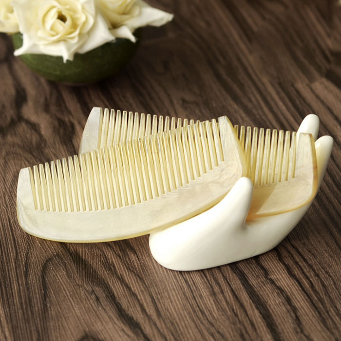 10cm wide style sheep horn comb,Ox Horn Combs