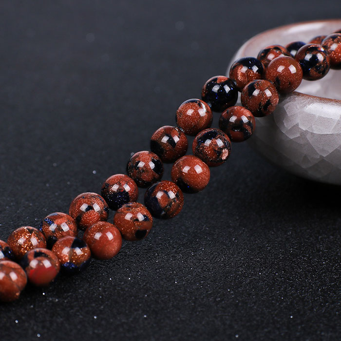 Natural mixed sandstone beads