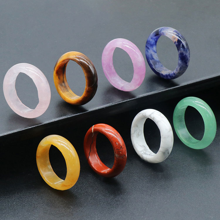 Natural stone ring