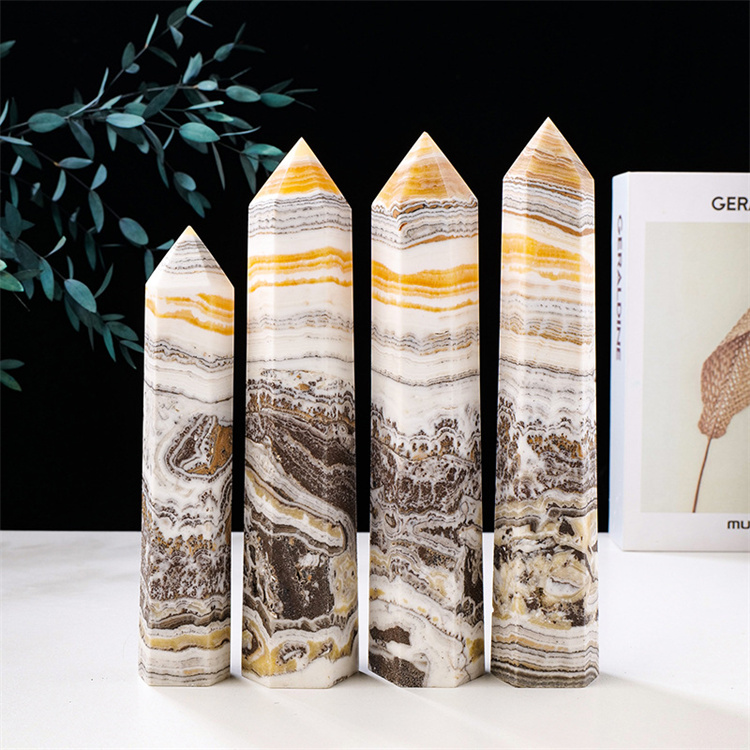 Natural crystal Calcite Hexagonal Prism