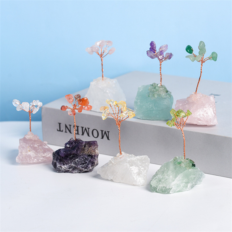 Natural Crystal tough stone Fortune Tree