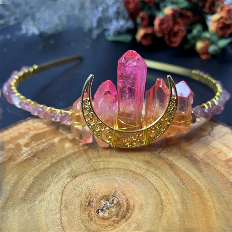 Natural crystal stone hair Ornament