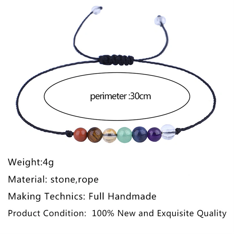 amethyst citrine Combination Wax Thread Bracelet