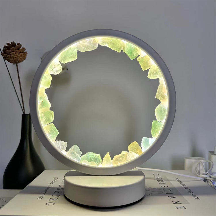 crystal round night light