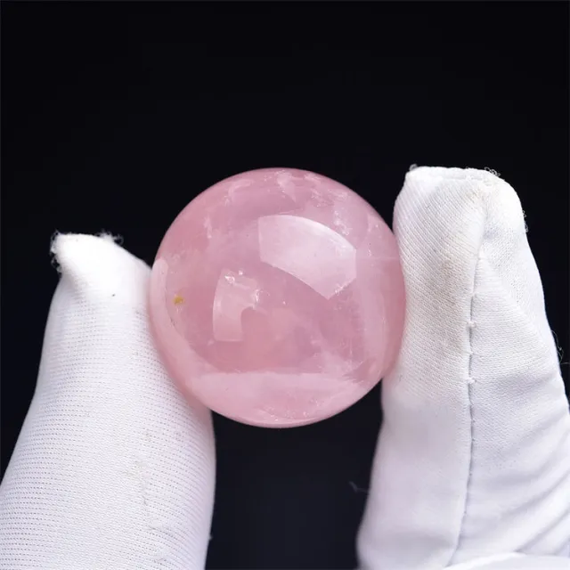 Natural crystal rose quartz ball