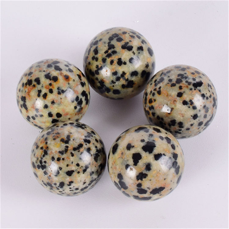 Natural spotted stone ball