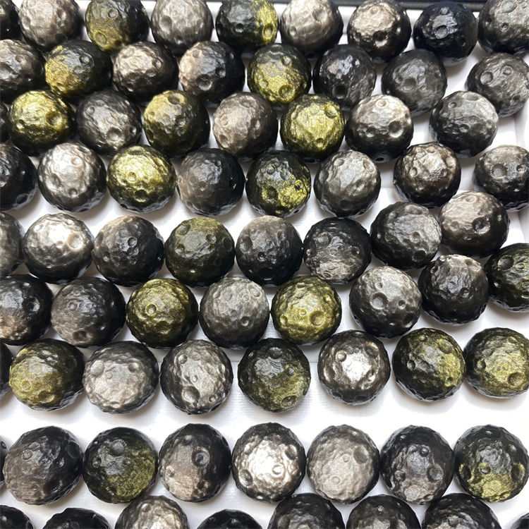 Natural obsidian meteorite accessories